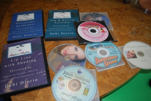 DVDs used 9 Permenant Cosmetic education - For Eye Liner, Lip Liner ...
