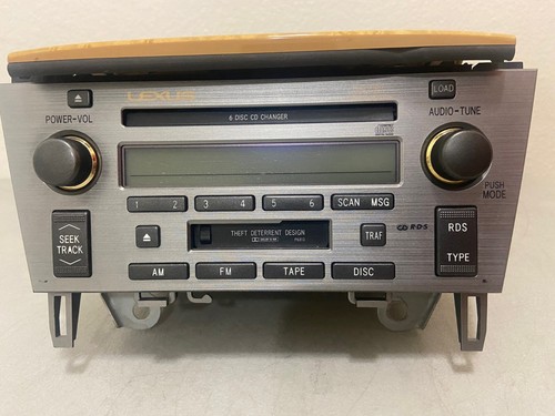2002-2010 LEXUS SC430 CASSETTE RADIO TAPE 6 DISC CD CHANGER LEVINSON ...