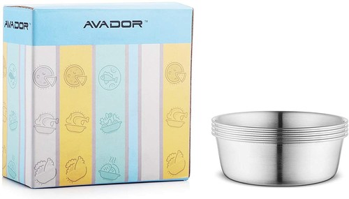 AVADOR Toddler 18/8 Stainless Steel Products for Kids Dining Set of 4 ...
