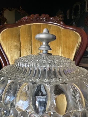 Vintage 1940s Pressed Glass Crystal Lamp – Elegant & Functional | eBay