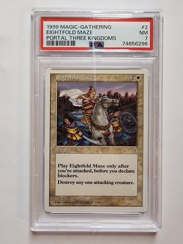 Eightfold Maze (PSA 7) - Portal Three Kingdoms - Magic the Gathering ...