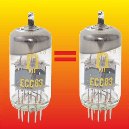 ECC83 RFT MATCHED PAIR DOUBLE TRIODE AUDIO TUBE NOS = 12AX7 B339 6L13 CM1 ECC83S | eBay