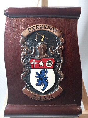 Historic Families Ferguson Family Crest Shield Plaque Vi Et Arte ...