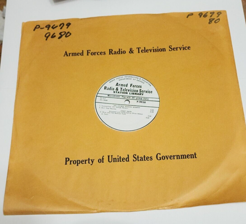 Armed Forces Radio & Television LP Dave Brubeck George Benson Jimmy ...