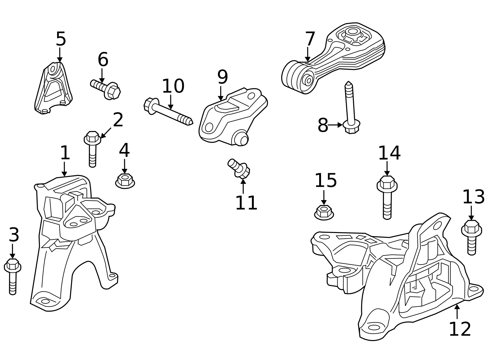 2022 Honda Civic 2.0L Sedan Auto Trans Engine Motor Mount 50850-T21-A11 ...