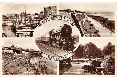uk51220 just arrived at ramsgate real photo uk train express | eBay UK