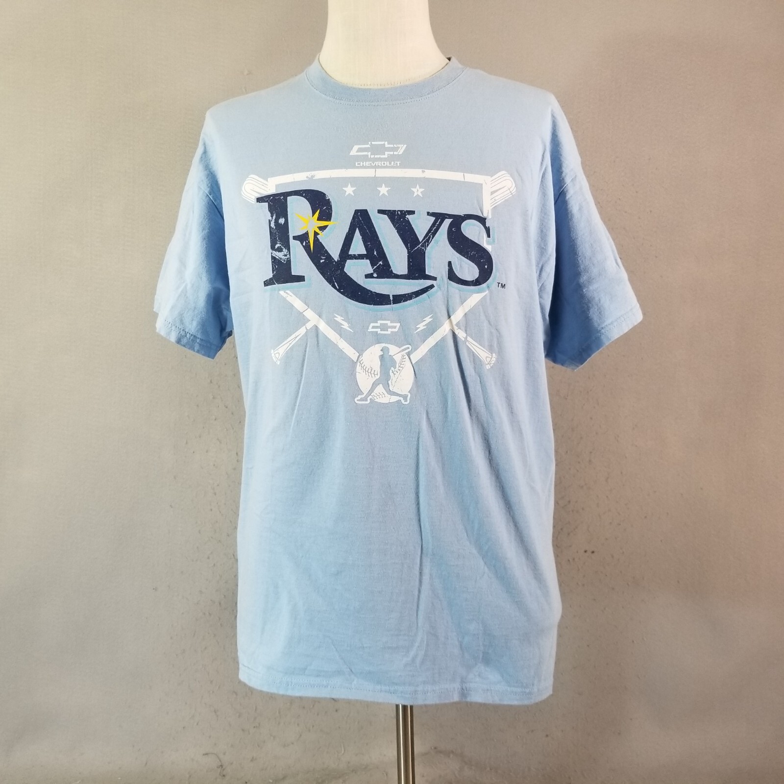 Tampa Bay Rays shirt men's XL extra large blue short sleeve cotton | eBay