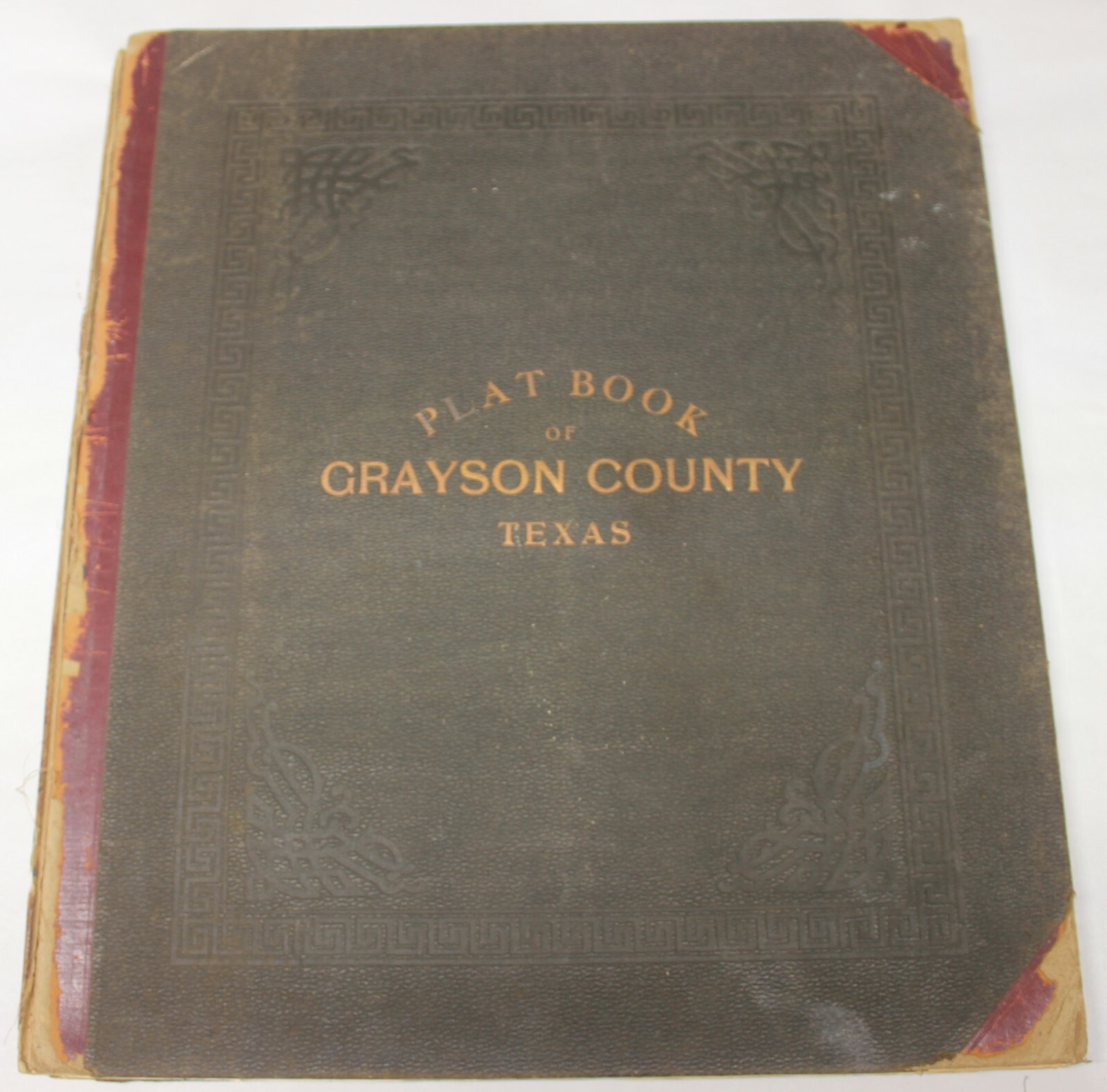 1908 Plat Map Book of Grayson County Texas Large Folio Jackson Map Co ...