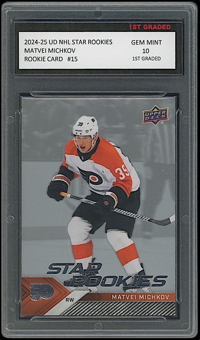 Matvei Michkov 2024-25 Upper Deck UD NHL Star 1st Graded 10 Rookie Card ...