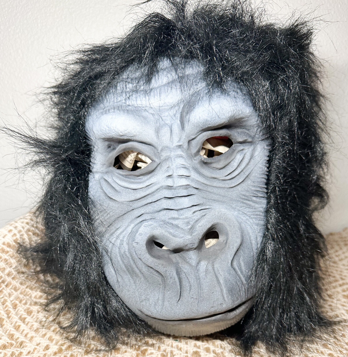 RARE Vintage 1980s? Realistic Gorilla Head Rubber Halloween Mask Hair ...