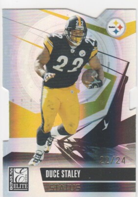 2006 Donruss Elite Status Gold #78 Duce Staley #22/24 Jersey Number 049 ...