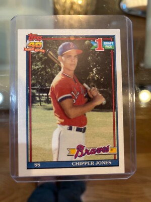 1991 topps chipper jones rookie card 333 | eBay