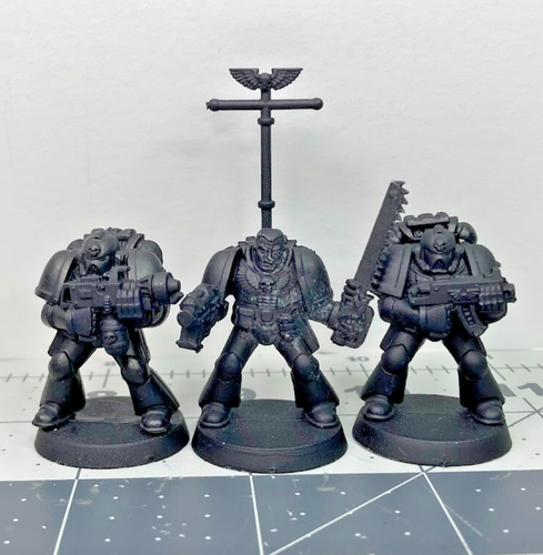 2nd Edition 40K SPACE MARINE FIRSTBORN X3 Monopose 1993 GW warhammer ...