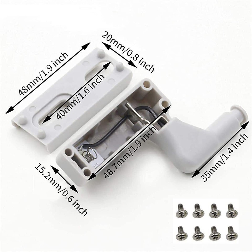 10 PCS Hinge LED Sensor Lights Inner Hinge Lamp Hinge Lamp Wardrobe ...