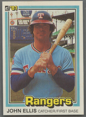 1981 Donruss #26 John Ellis Texas Rangers | eBay