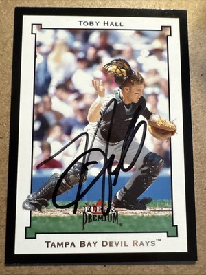 2002 FLEER PREMIUM #40 TOBY HALL Autographed SIGNED AUTO TAMPA BAY ...