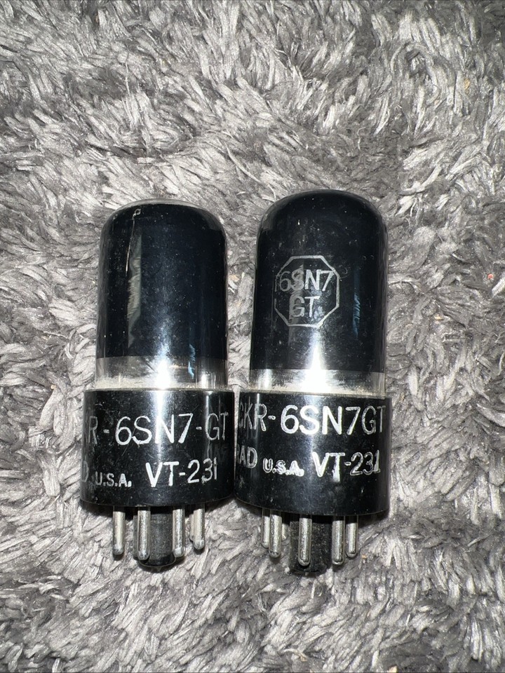 1055 LOT OF 2 KEN-RAD JAN-CKR-6SN7GT Vacuum Tubes | eBay