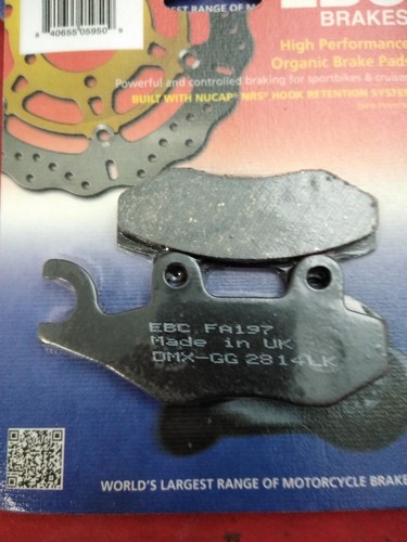 NEW EBC FA197 HIGH PERFORMANCE ORGANIC BRAKE PADS | eBay