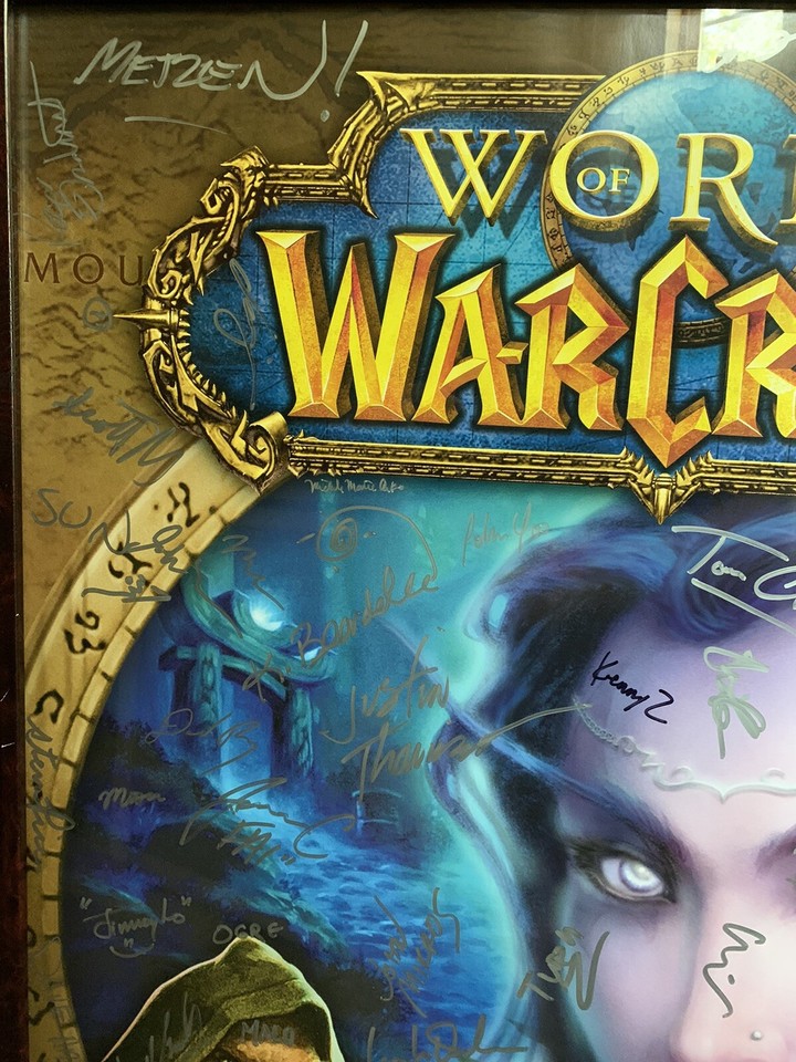 2004 World of Warcraft Blizzard Official Poster - Signed By Original ...