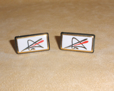 1950's Modernist Design Porcelain Cufflinks by Victoria Flemming | eBay