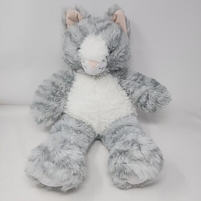 Vermont Teddy Bear Gray White Tabby Cat Plush Stuffed Animal Soft Toy ...