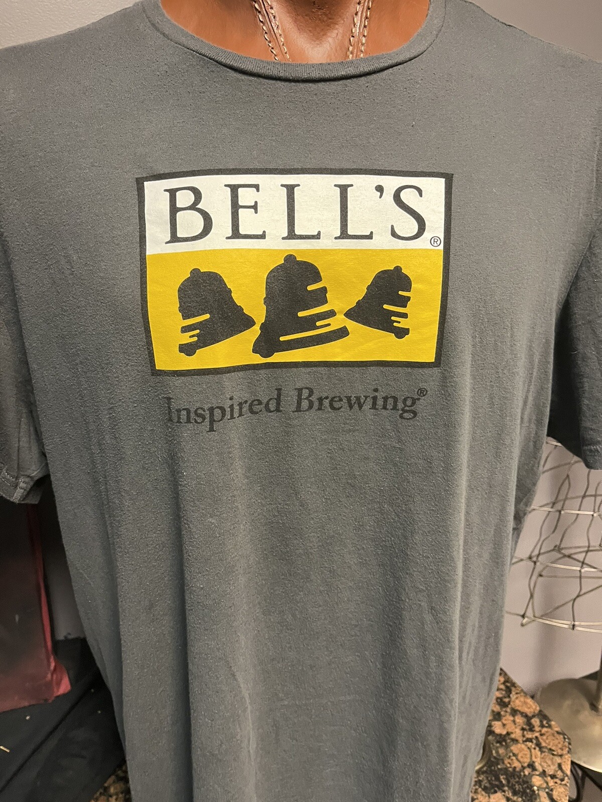 BELL'S INSPIRED BREWING Shirt Mens Extra Extra Large Gray Vintage ...