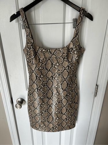 Zara snake skin like dress size small | eBay
