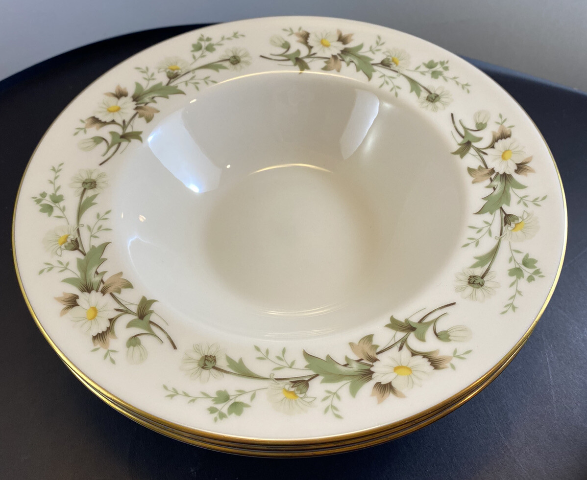 VTG Royal Doulton Clairmont English Translucent China Set of 4 Rimmed ...