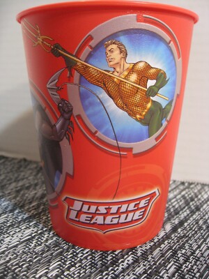 Justice League 16 oz. Plastic Cup - Batman/ Cyborg/ Superman/ Aquaman ...