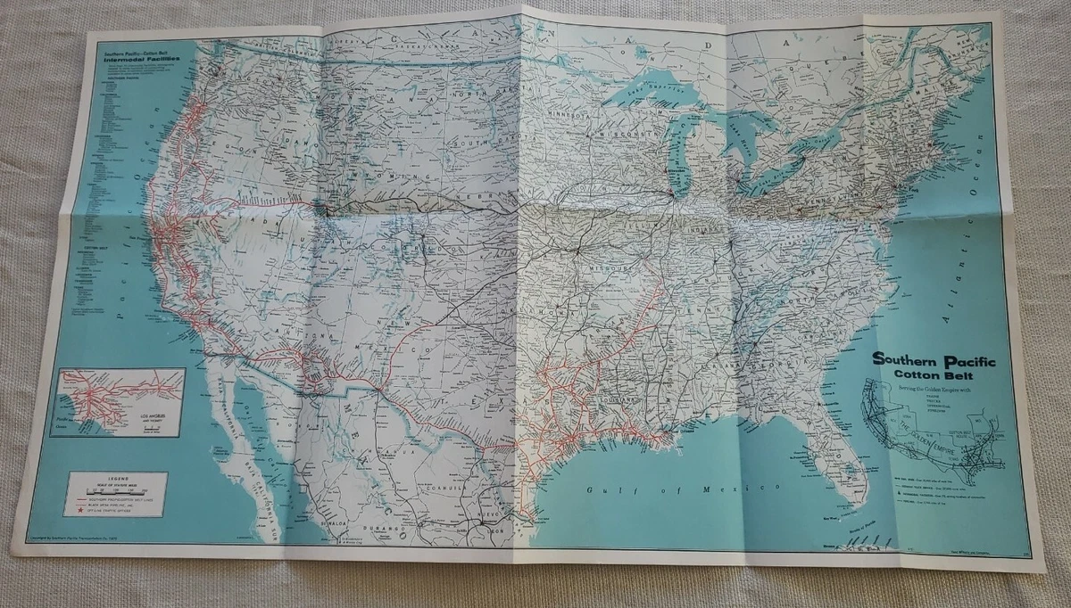 Map Of The Cotton Belt Route Bullock Texas State History, 42% OFF