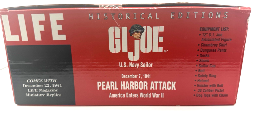 GI Joe Pearl Harbor Attack Historical Collection Life Magazine Unopened ...