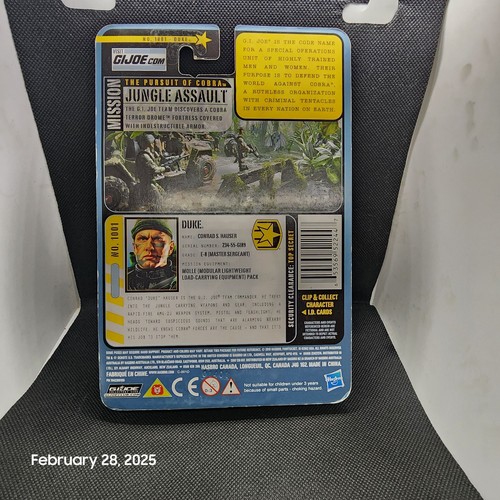 G I GI JOE PURSUIT OF COBRA TEAM LEADER DUKE # 1001 FIGURE MOC | eBay