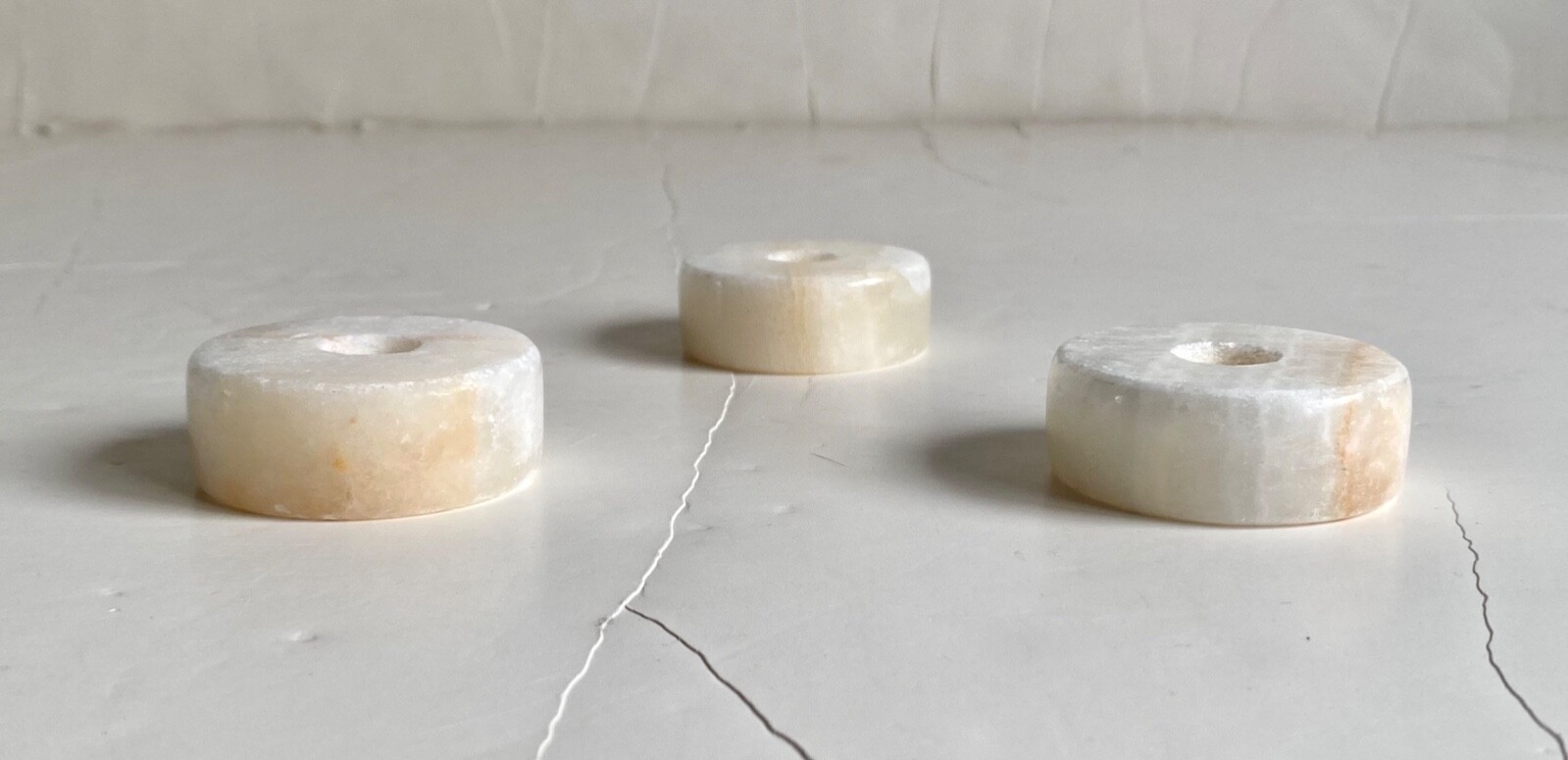 Vintage Onyx Marble Spacer Break Table Floor Lamp Base Round Victorian ...