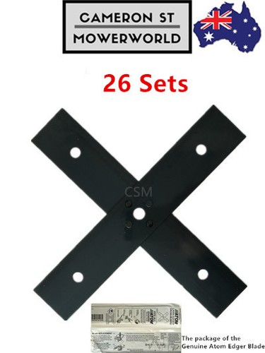 26 Sets GENUINE ATOM Edger Blade Fit All Red and Green Petrol Edgers ...