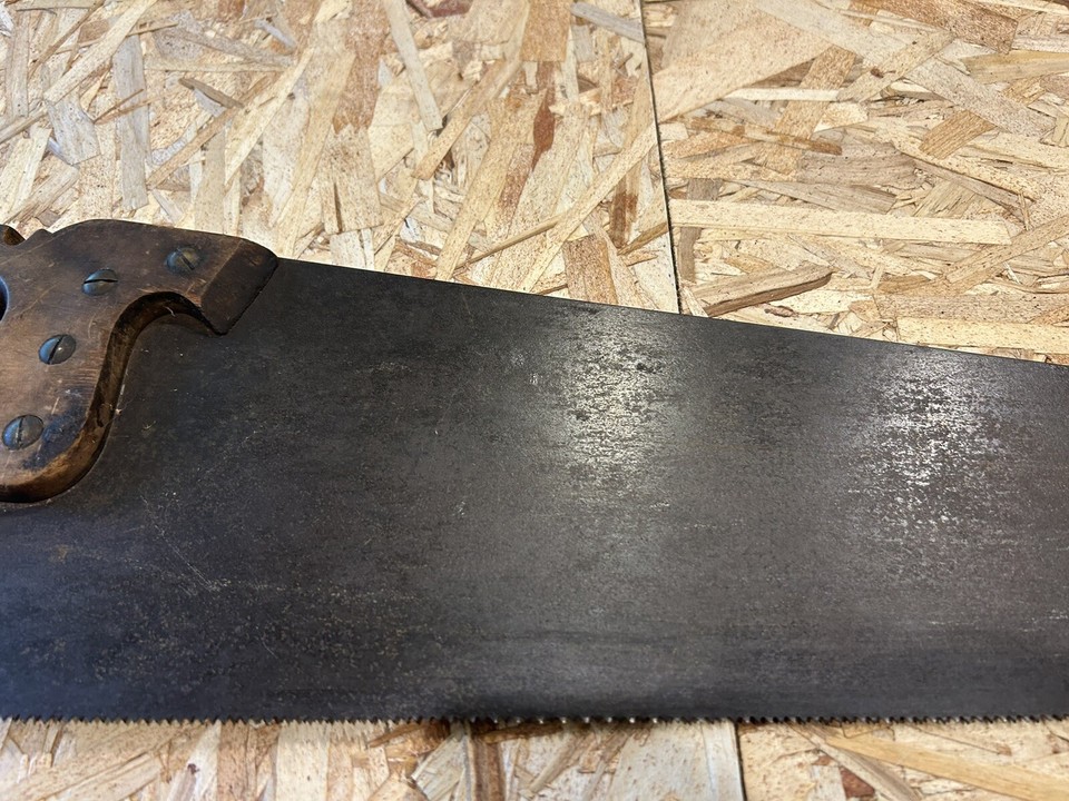 Disston No. 16 Hand Saw Circa 1917-1940 Blade Is 26” And 8 TPI, Wheat ...