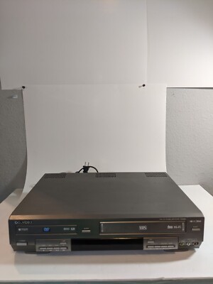 Go Video Sonic Blue Dual Deck DVR4400 VHS VCR DVD CD R/RW MP3 NO Remote ...