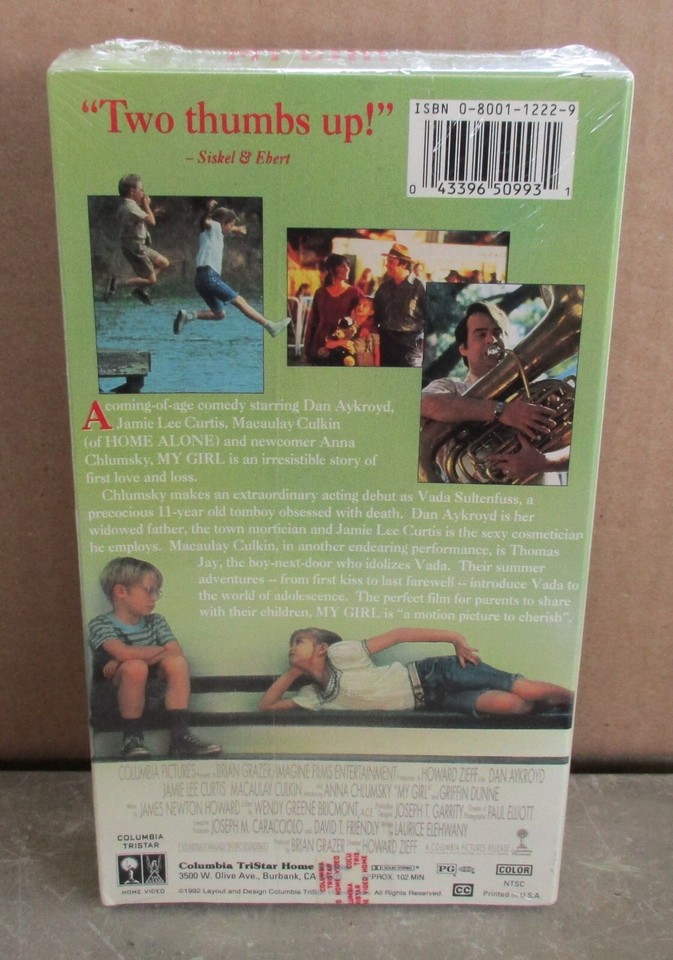 My Girl (VHS, 1992) New Sealed 43396509931| eBay