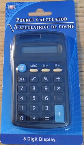 Jot Handheld Pocket LCD 8 Digit Display Black Calculator | eBay