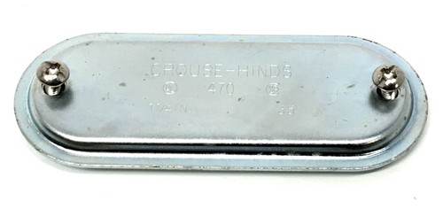 Crouse-Hinds 470 1-1/4" Cover for Form 7 Condulet Body 782274003207 | eBay