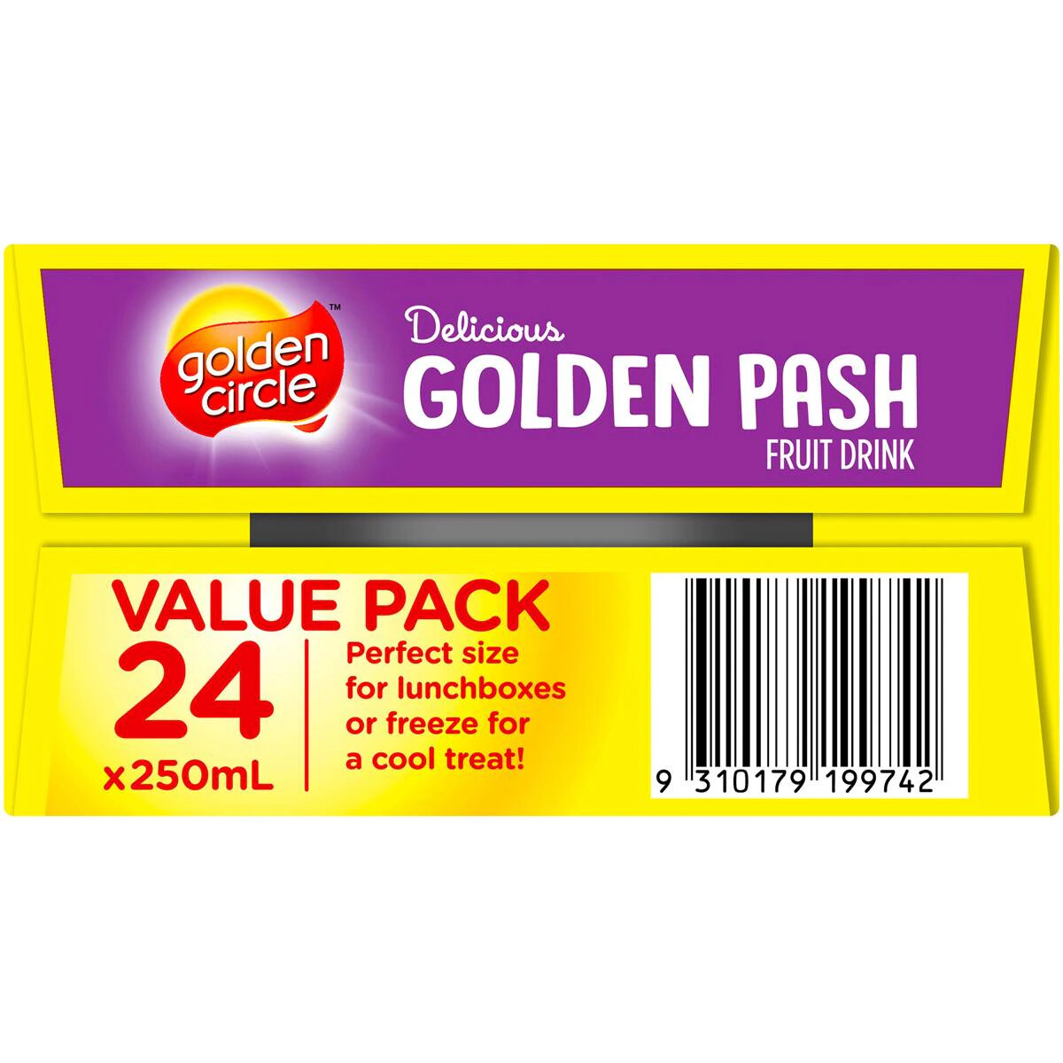 24 x 250mL Golden Circle Kids Fruit Drink Lunch Box Popper Multipack ...