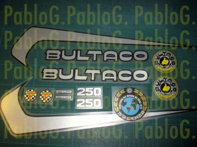 Bultaco Sherpa 250 vinyl decal vinyl stickers stickers ステッ | eBay