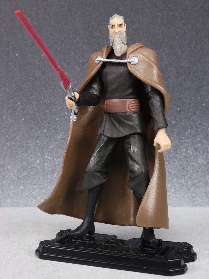 Star Wars Clone Wars COUNT DOOKU Darth Tyranus 3.75" Animated Action ...