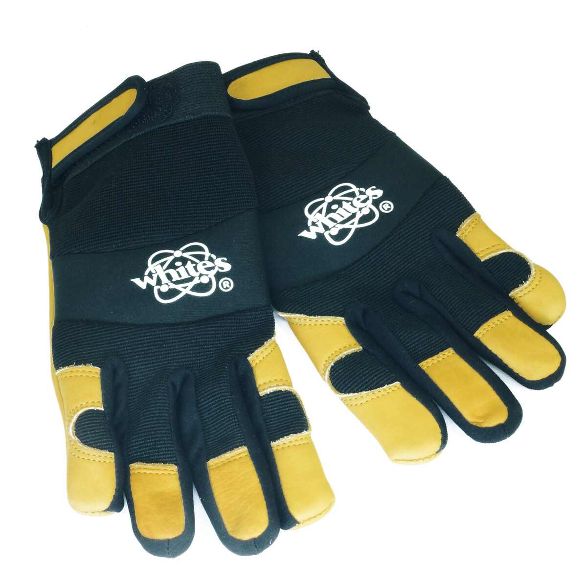 White's Signature Series Leather/Fabric Metal Detector Gloves - L | eBay
