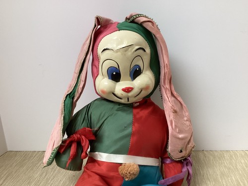 Vtg Creepy Bunny Rabbit w/ Cloth Body | Haunted Rag Doll Bunny Toy ...