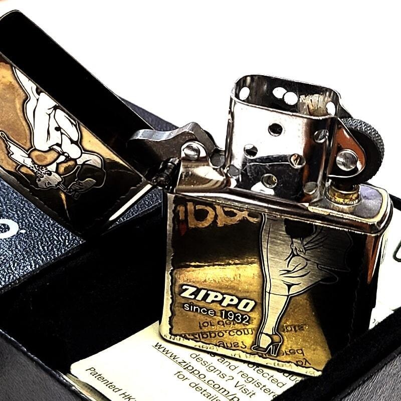 ZIPPO Lighter Windy Vintage Processing ZIPPO Logo Distressed Finish ...