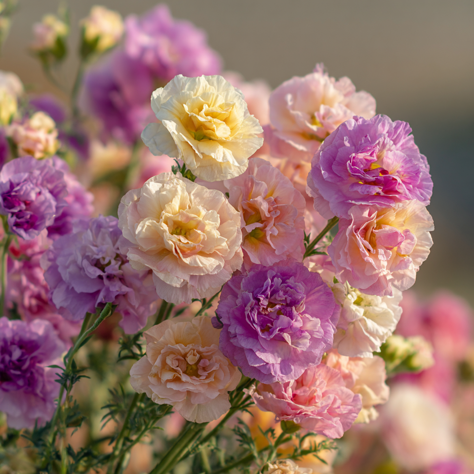 Pastel Mix Stock Flower 25 Seeds | Edible Flowers, Sweet-Scented Blooms ...