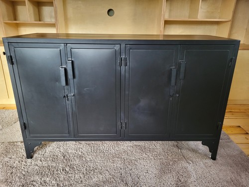 MADE Locker-style Sideboard Cabinet and Storage Unit black metal | eBay