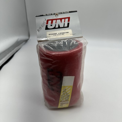 Uni Universal Clamp-On Dual Layer Pod Air Filter Straight 2-1/2" ID x 6 ...
