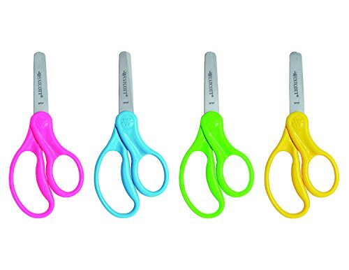 13140 Right- and Left-Handed Scissors Kids' Scissors Ages 4-8 5-Inch ...