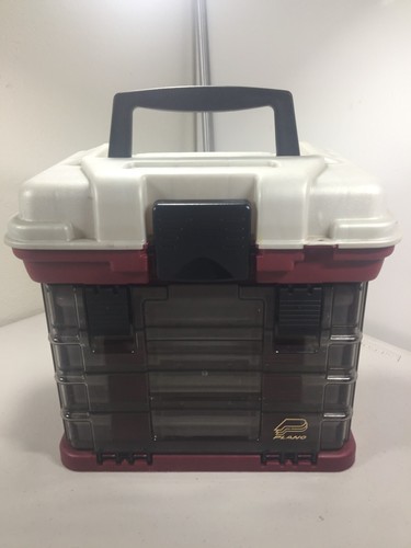 Plano 4-by Rack System Tackle Box 3500 Series 1354 Made In Usa Nice ...